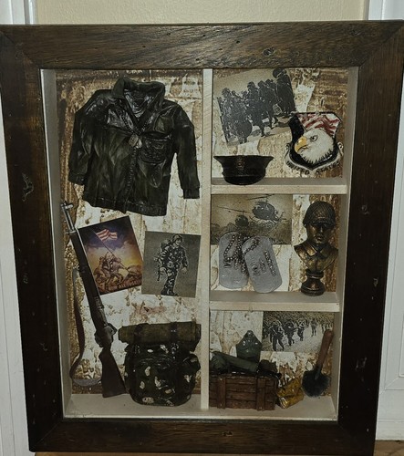 Army WW2 Memory Box Shadow Box FRAMED / DISPLAY | eBay