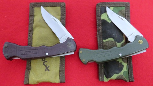 Buck USA 422 Bucklite Knife 2 KNIVES 1980's Buck Sheaths EDC Used 2 ...