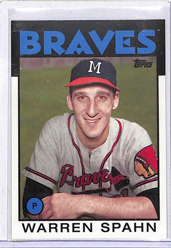2014 Topps Archives #138 Warren Spahn Milwaukee Braves Baseball Card ID ...