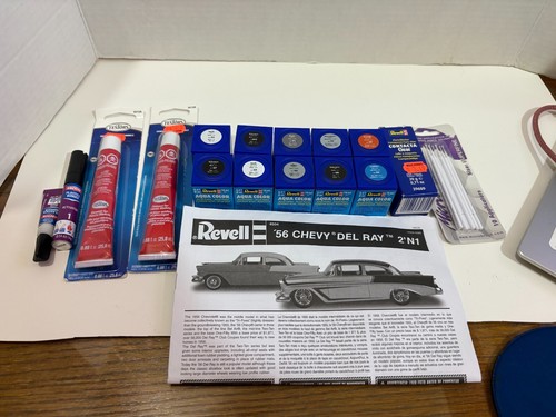 REVELL PAINT 56 CHEVY DEL RAY INSTRUCTIONS AND SUPPLIES NO CAR | eBay