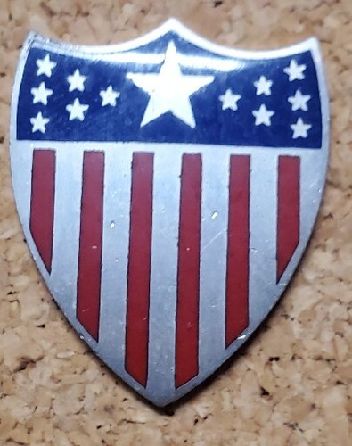 US ARMY ADJUTANT GENERAL CORP INSIGNA PIN 13 STAR SHEILD Vtg | eBay