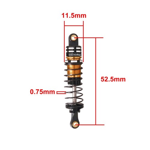 KYX Metal Upgrade shock absorber for Traxxas TRX-4M 1/18F150 97044-1 RC ...