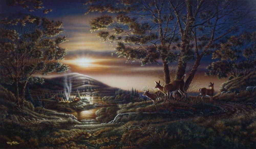 Terry Redlin Sharing the Sunset Art Print with Certificate 24 x 14 | eBay