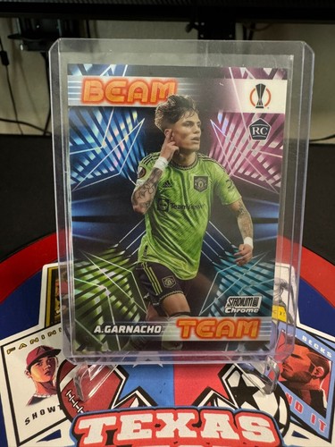 2022-23 Topps Stadium UCC Chrome Alejandro Garnacho Beam Team RC | eBay