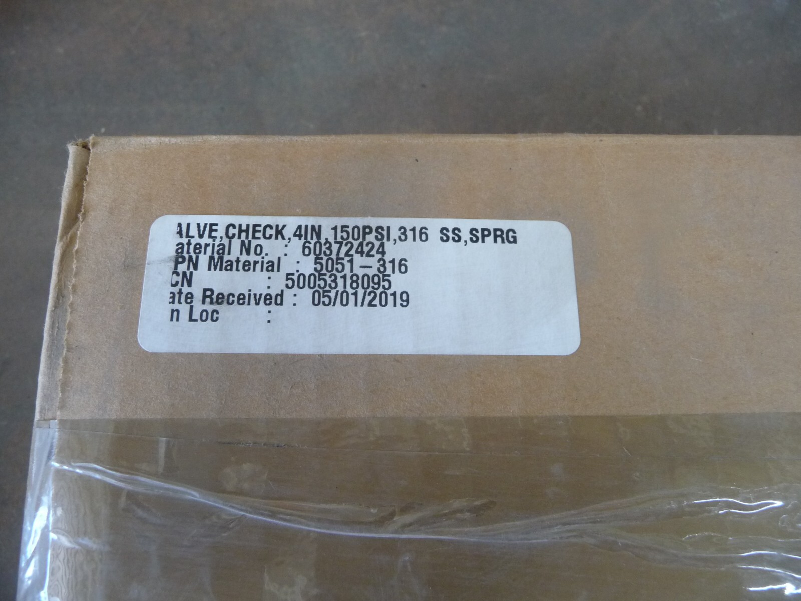 TECHNO 5051-316 4" Class 150 Dual-Plate Wafer Style Check Valve ...