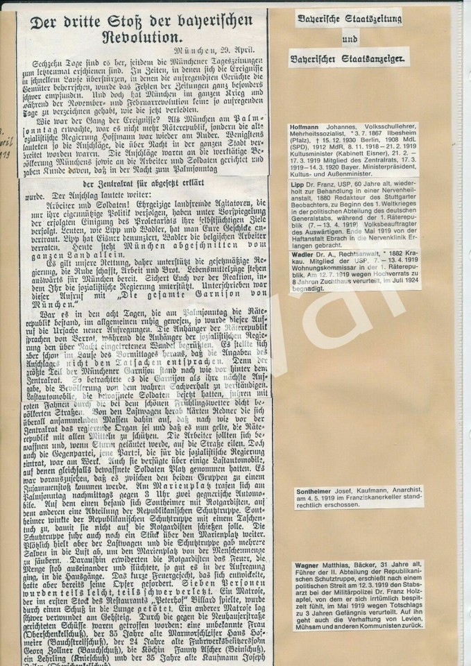 Écrits Désarmement Bourgeoisie Munich 1919 Révolution Freikorps Volume ...