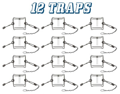 12 - Duke 220 Double Spring Body Traps - Woodchuck Groundhog Raccoon ...