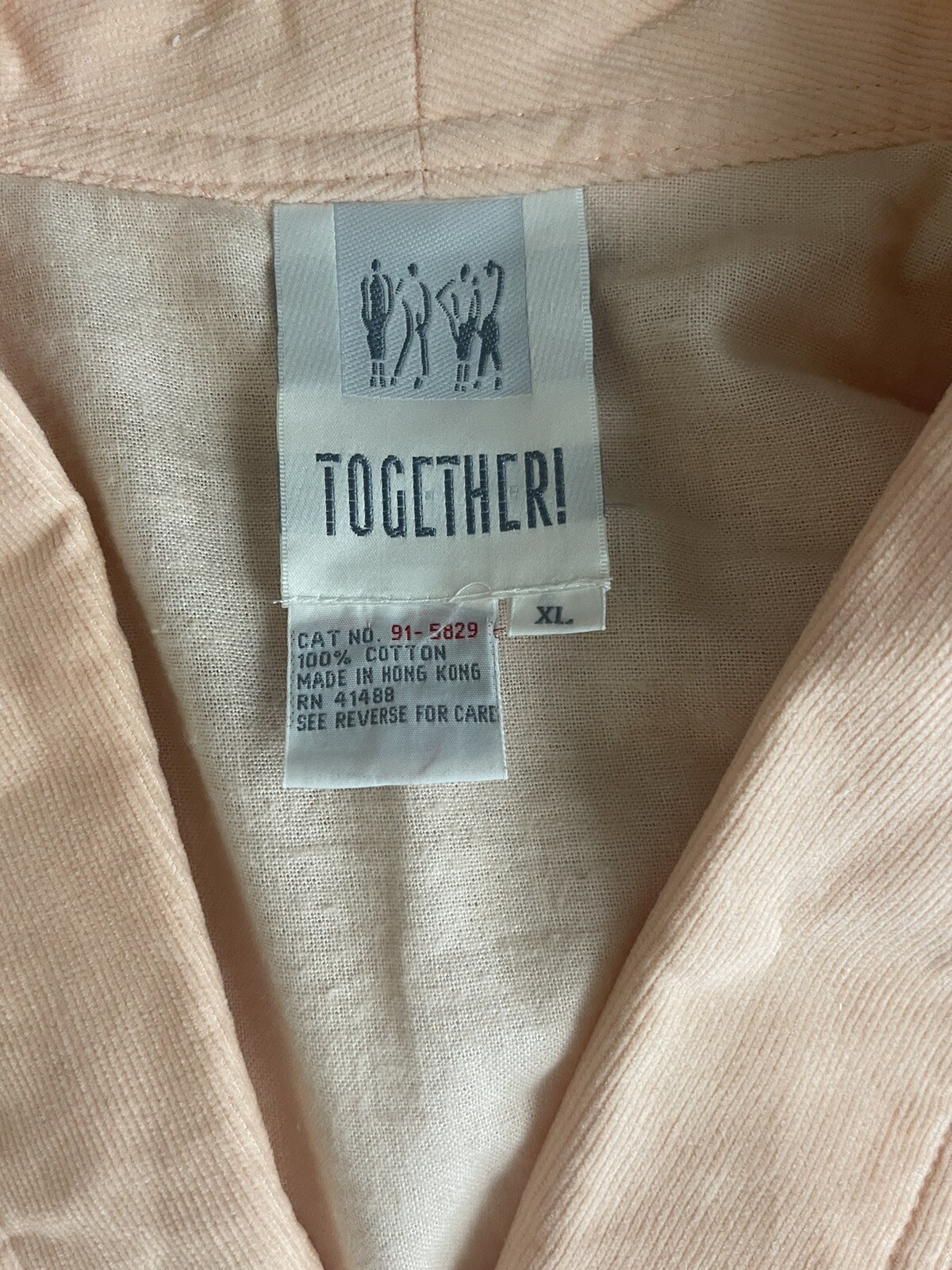 Vintage Together Brand Corduroy 80s Women Pink Suit C… - Gem