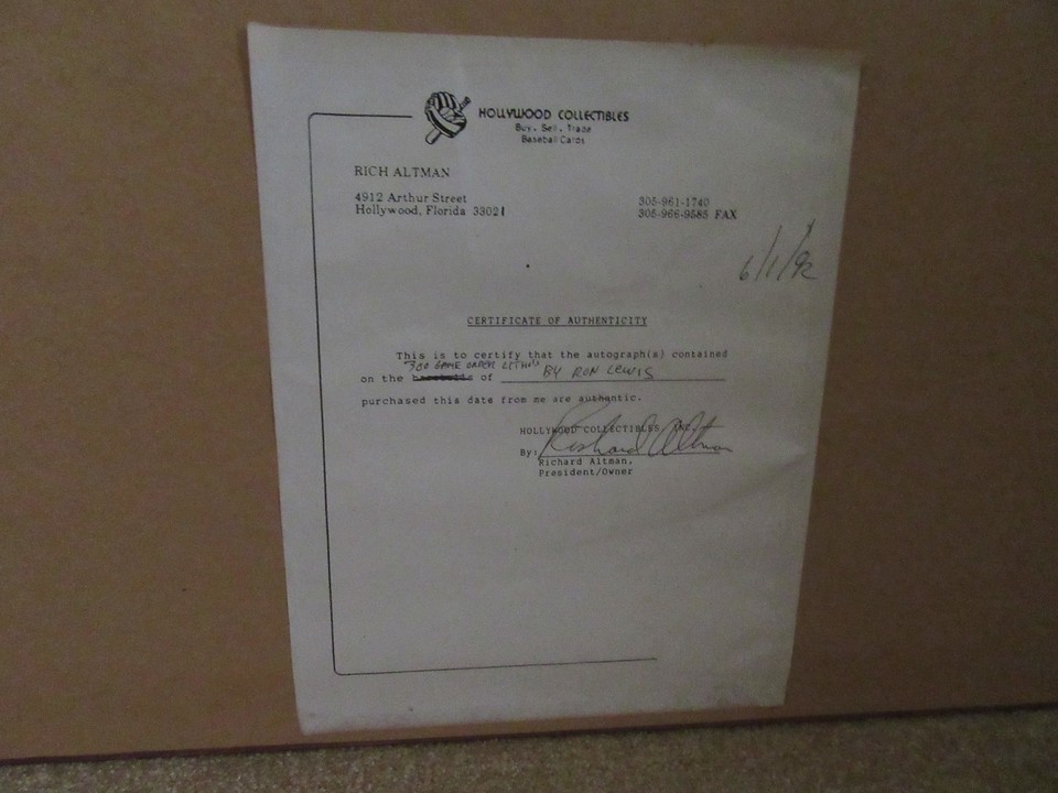 300 Victories Club Ron Lewis Litho 8 Signatures Plus Ron Lewis' #301/ ...