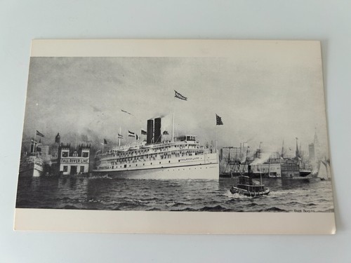 Fall River Line Priscilla Ship Postcard Massachusetts | eBay