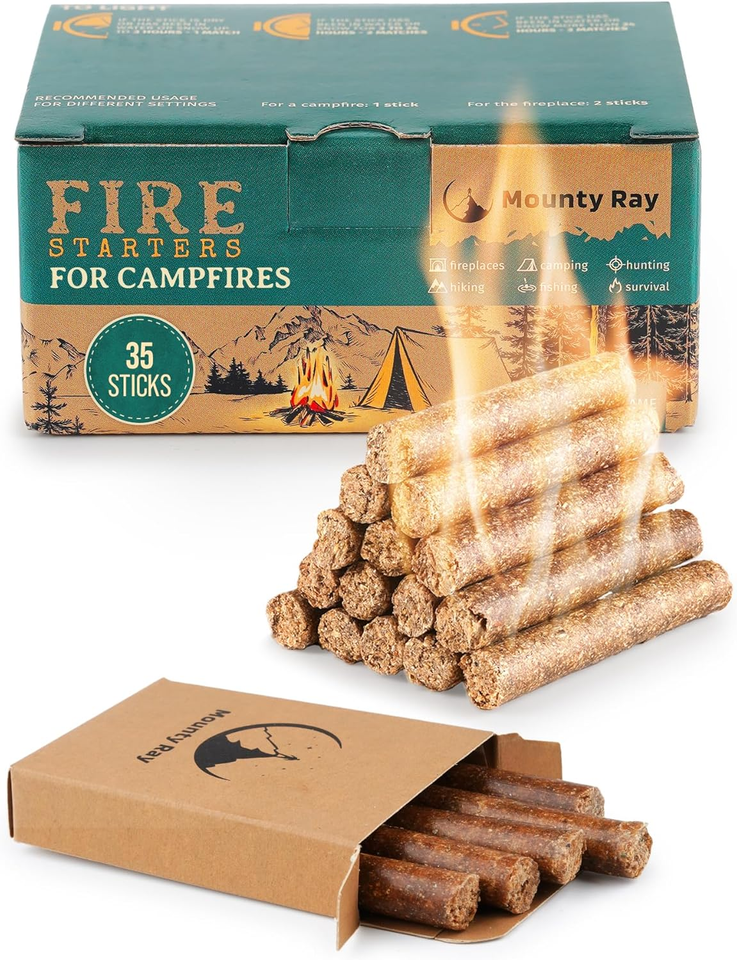 Fire Starters for Campfires - Natural Fire Starters Sticks - Water ...