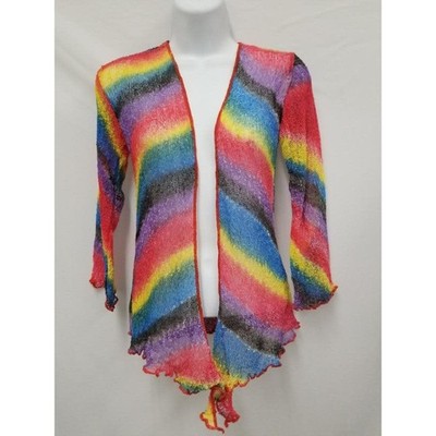 RAINBOW NET SHRUG TOP | eBay