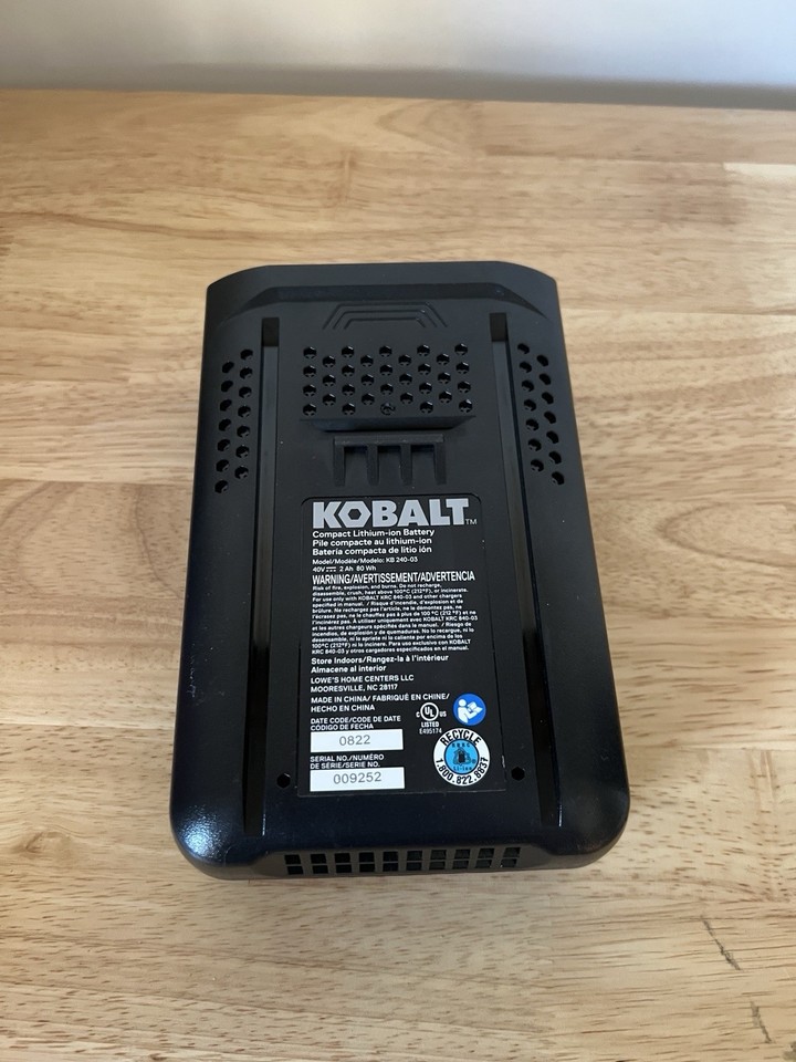 KOBALT 40V Volt MAX Lithium Ion 4.0 aH Ultimate Output BATTERY *Genuine ...
