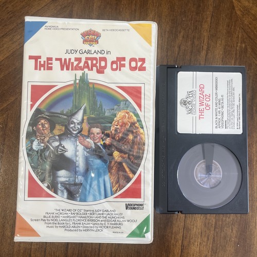 The Wizard Of Oz Betamax 1985 MGM Judy Garland beta rare tape vintage ...