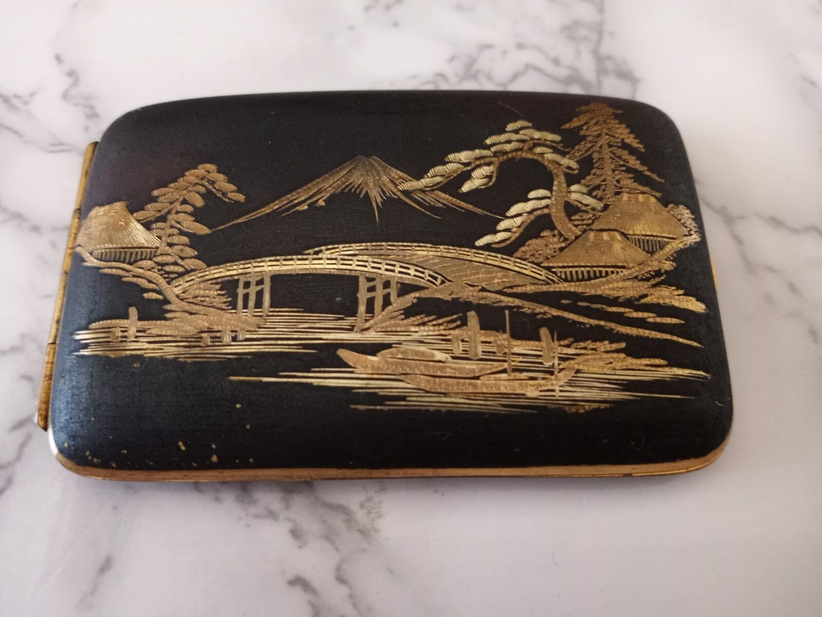 Komai Japanese Metal Work Japanese Meiji Period Komai Style Box And