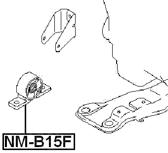 NM-B15F Febest FRONT ENGINE MOUNT 24260-31000, 11270-95F0A, 11270-4M400 ...