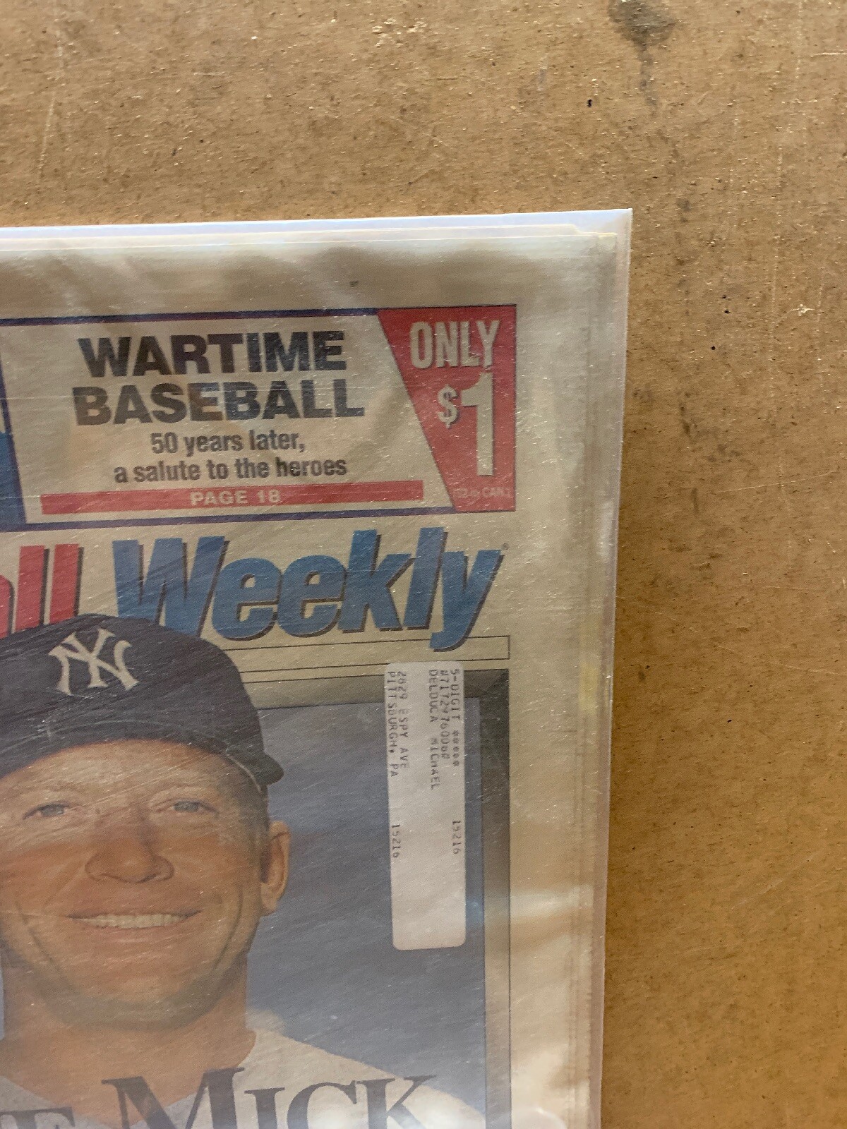 1995 August BASEBALL WEEKLY Magazine/Newspaper MICKEY MANTLE 1931-1995 ...
