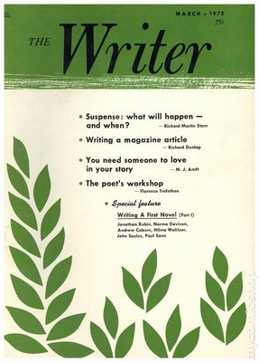 The Writer Magazine Vol. 88 #3 FN 1975 Stock Image | eBay