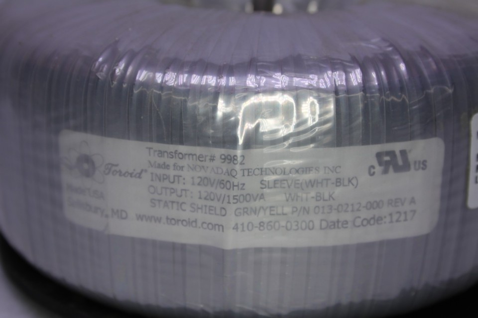 Toroid 9982 Toroidal Isolation Transformer 120V 1500VA p/n 013-0212-000 ...
