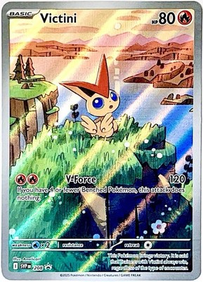Victini SVP208 Illustration Rare Black Star Promo Holo Pokemon Card TGC ...