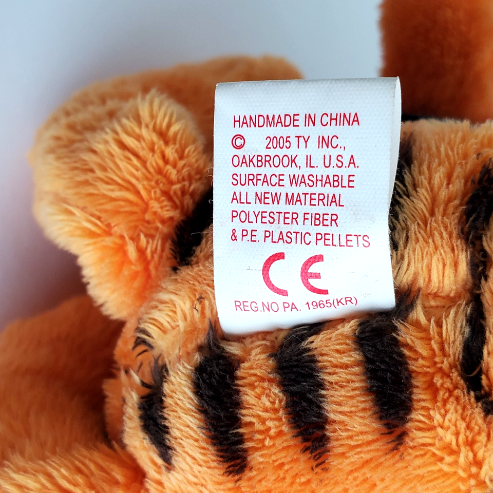 Ty Beanie Baby Garfield Happy Valentine's Day 6-9" Heart Plush 2005 ...