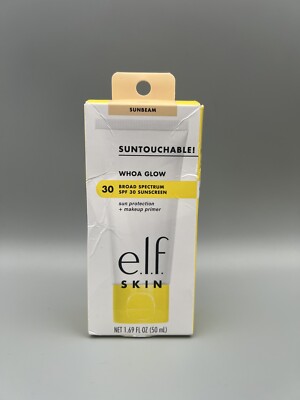 ELF SUNTOUCHABLE! WHOA GLOW SPF 30 SUNSCREEN MAKEUP PRIMER SUNBEAM ...