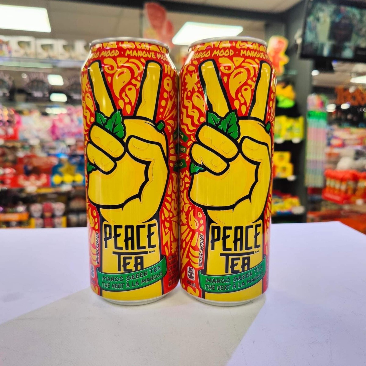 Peace Tea Monster Logo Peace Tea Peach Party Cans, 695 ML, Singles,