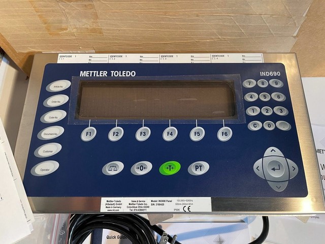 Mettler Toledo IND690 Scale Terminal Display Panel for sale online | eBay