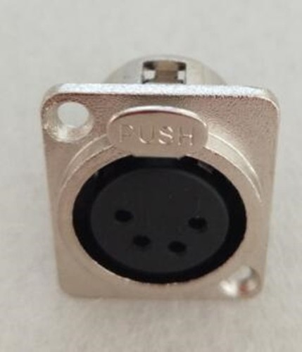 1pc XLR 4-Pin PCB Panel Chassis Female Socket jack adapter for DMX ...