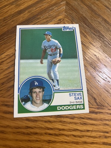 1983 Topps #245 Steve Sax Los Angeles Dodgers | eBay