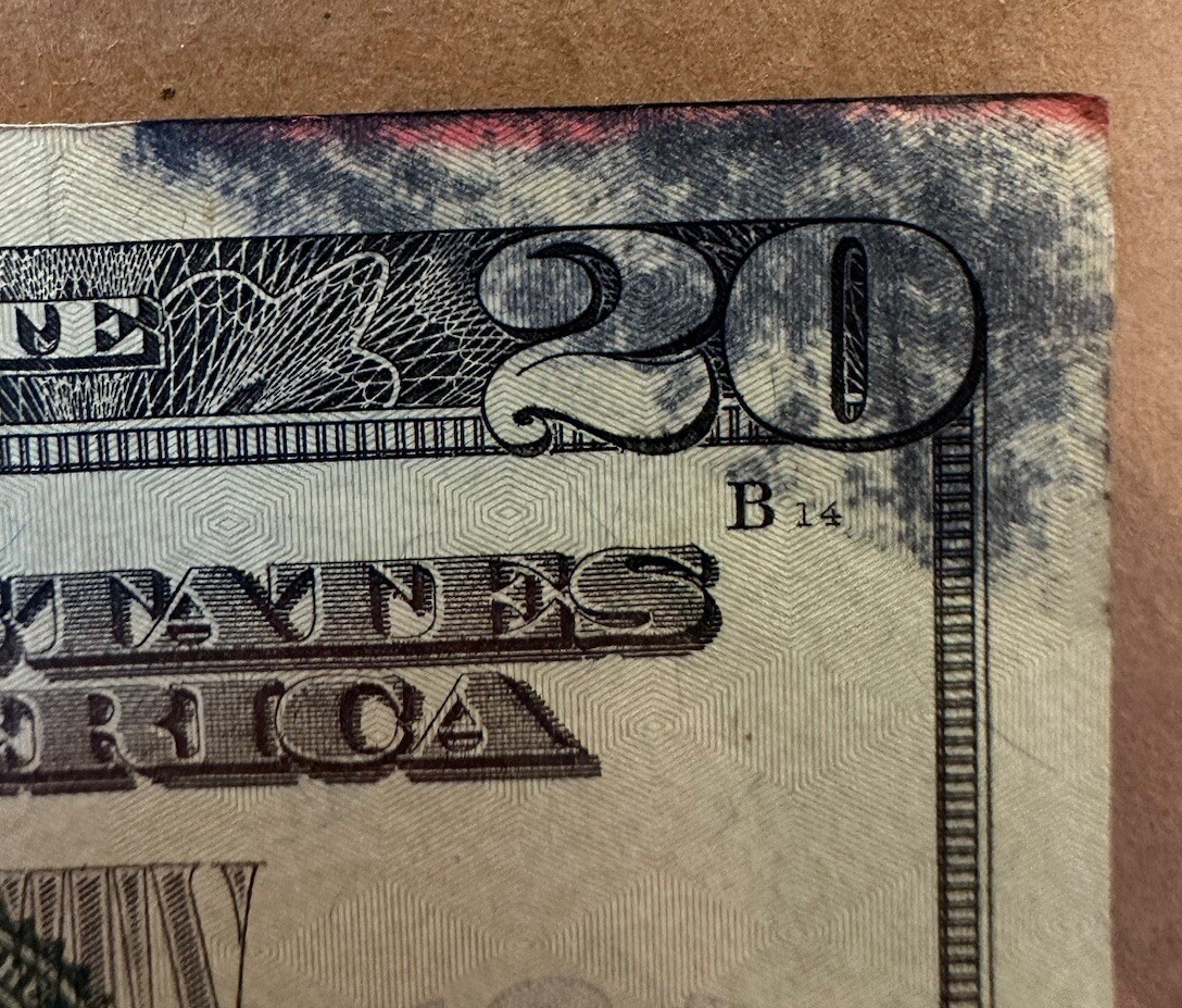 $20 BILL INK ERROR RARE | eBay
