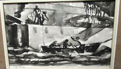 WILLIAM A.FALKLER (1926-2014).ORIGINAL WATERCOLOR SEASCAPE PAINTING | eBay