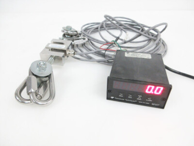 TRANSDUCER TECHNIQUES DPM-3 LOAD CELL METER DISPLAY & OMEGA LC101-2.5K ...