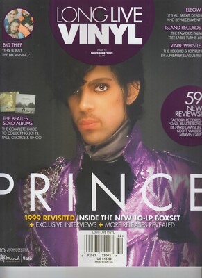 PRINCE 1999 REVISITED LONG LIVE VINYL MAGAZINE NOVEMBER 2019 ISSUE #32 ...