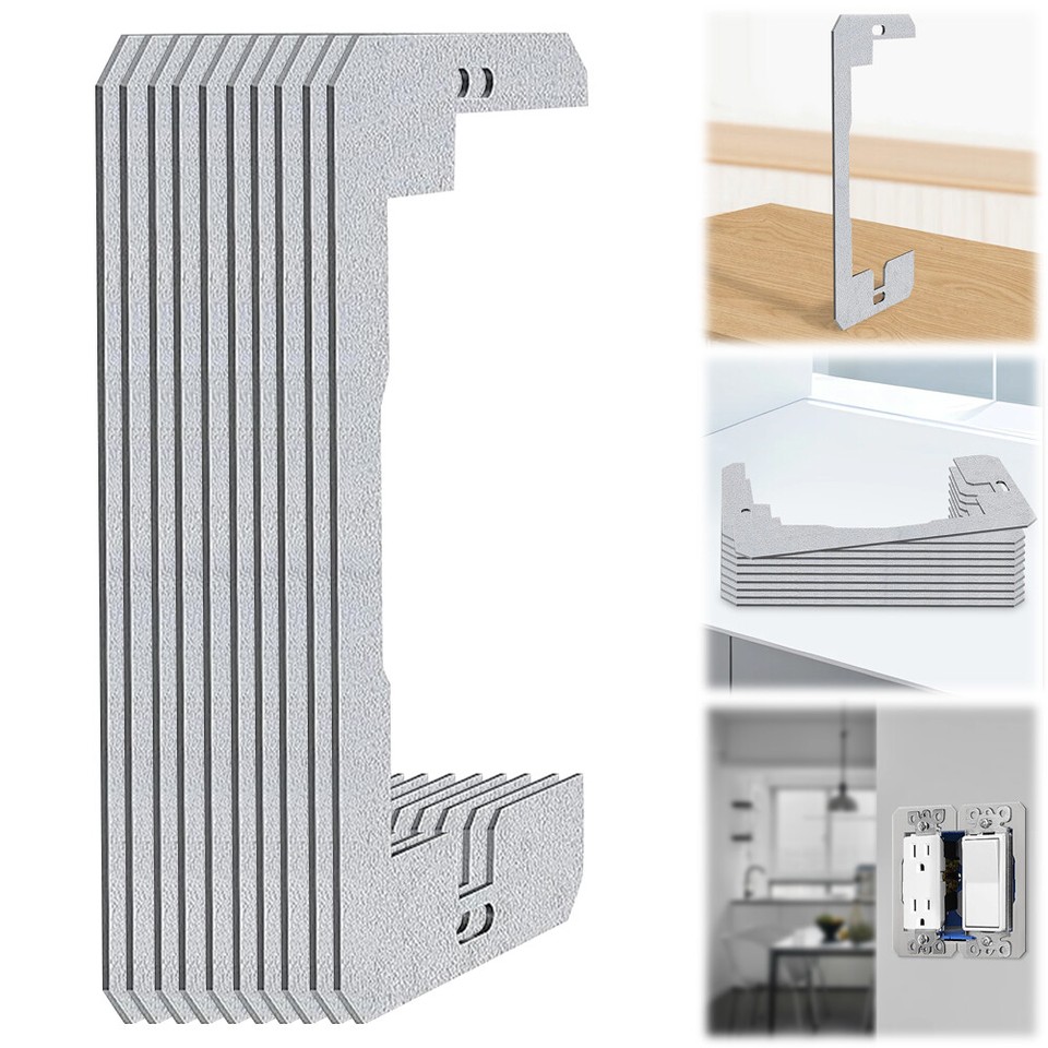 10/15/20pcs Metal Receptacle Spacers Shims Leveler Electric Receptacle ...