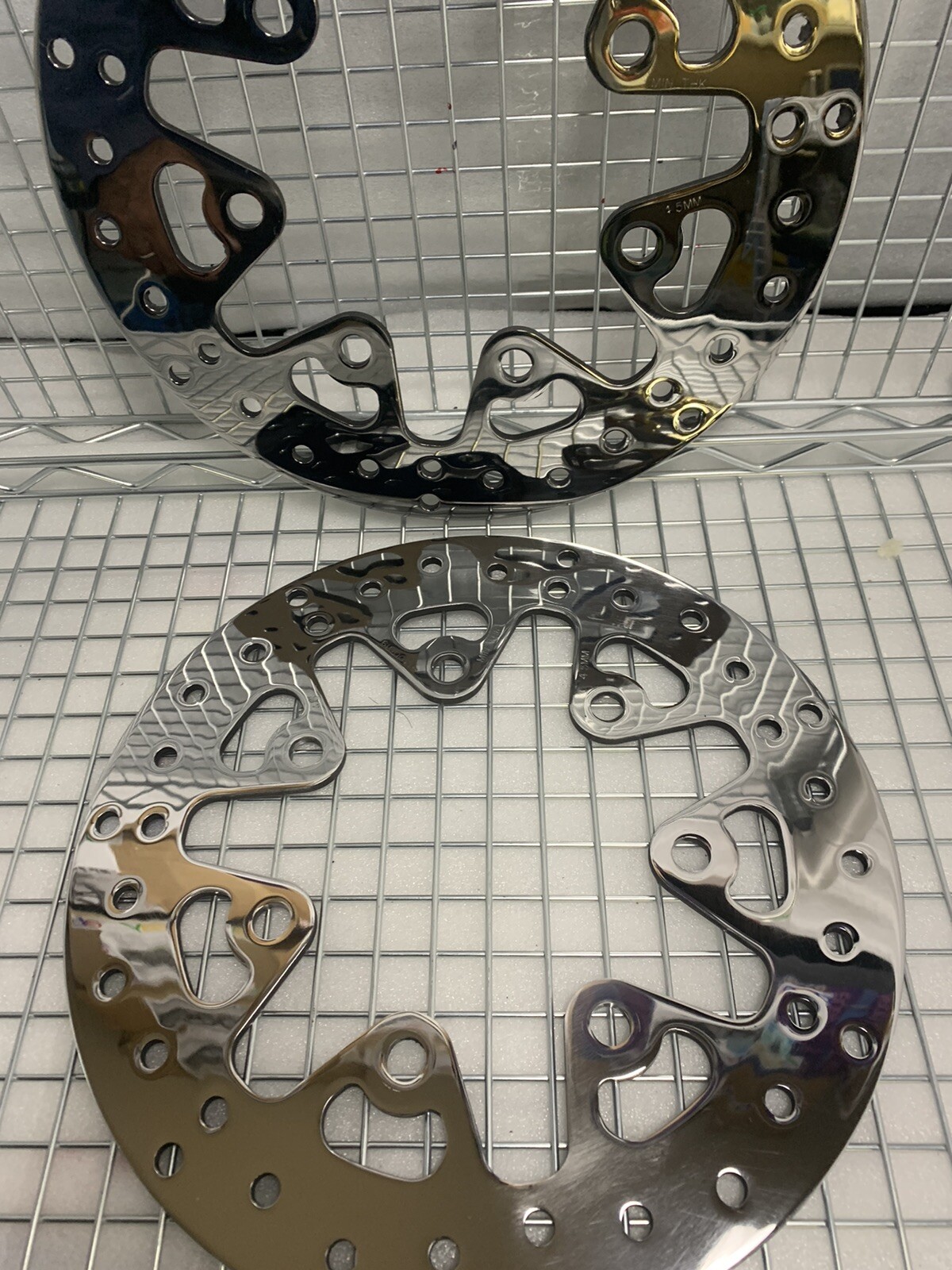 HARLEY CVO FRONT POLISH ROTORS 2009 UP TOURING ELECTRA GLIDE 41300019 ...