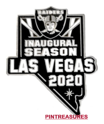 Raiders Pins 2020 Las Vegas Inaugural Season LTD Commemorative NFL ...