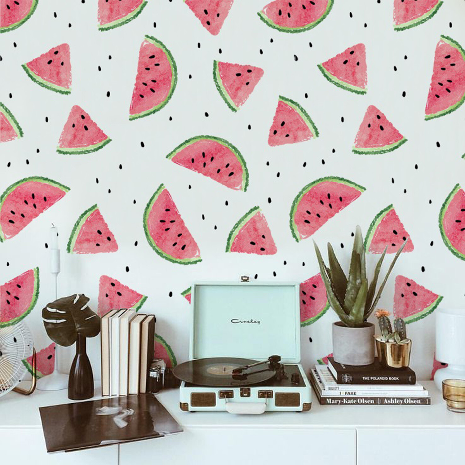 Watermelon removable wallpaper Self adhesive Nursery Easy stick Wall ...