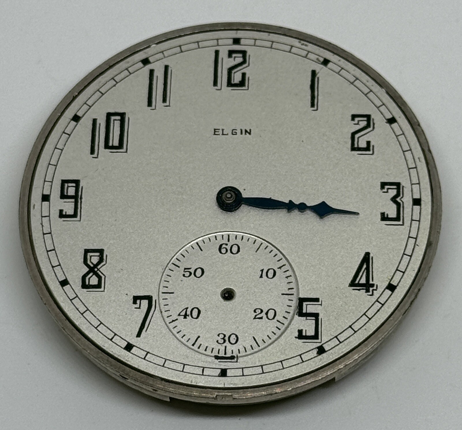 ELGIN POCKET WATCH MOVEMENT 15 Jewels 1925 12s Runs - Gem