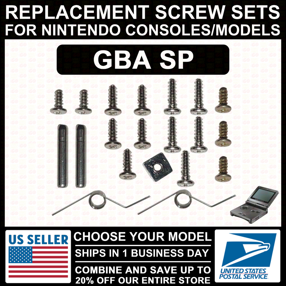 Screw Set for Nintendo Console Housing Game Boy/Color/Advance/GBA/SP/GB ...