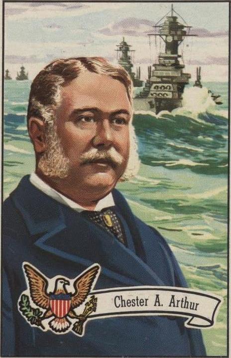 Chester A. Arthur - 1956 Topps U.S. Presidents #24 for sale online ...