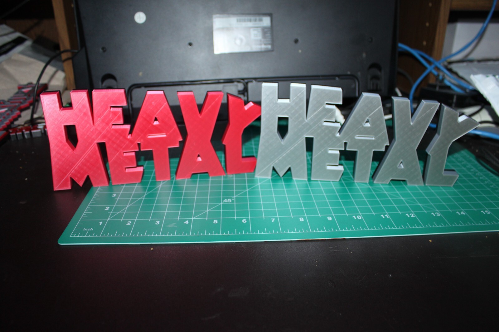 Heavy Metal 3D printed Logo Art | eBay
