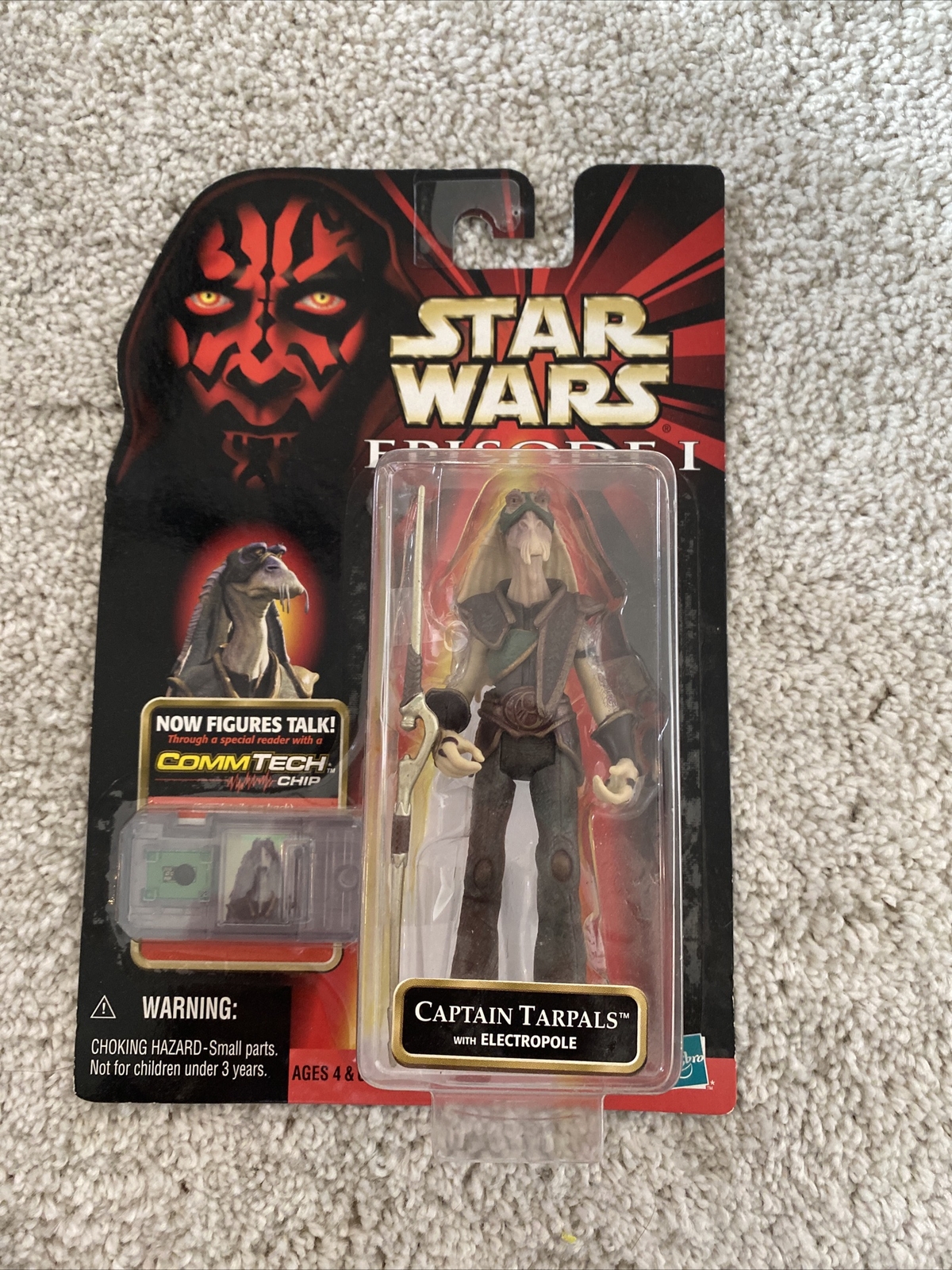 Hasbro Star Wars Captain Tarpals Episode 1 CommTech Chip Action Figure ...