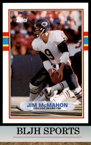1989 Topps #62 Jim McMahon Chicago Bears (4H6) | eBay