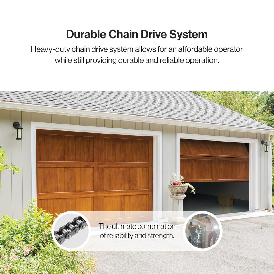 Genie Chain Drive 500 Garage Door Opener - Model 1035 - Reliable Chain ...