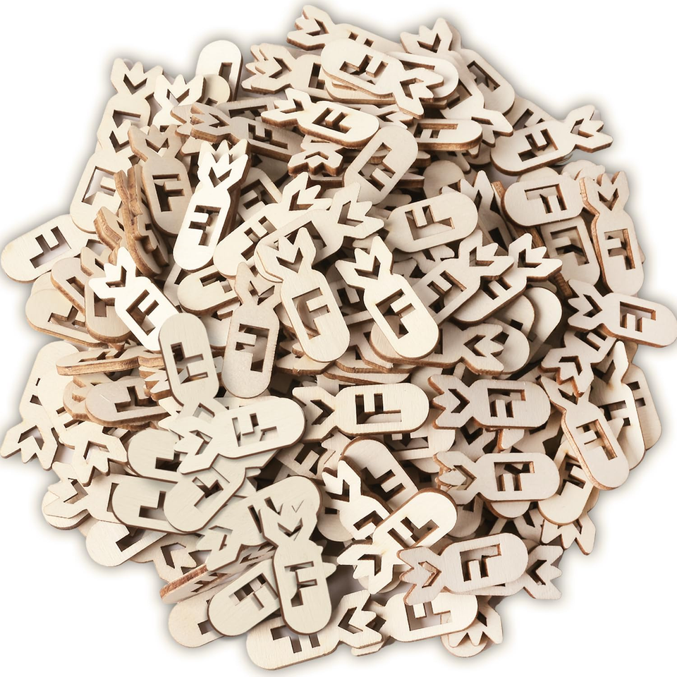 Bag of Wooden F Bombs 200PCS Stress Relief Gag Gifts F-Bombs Valentines ...