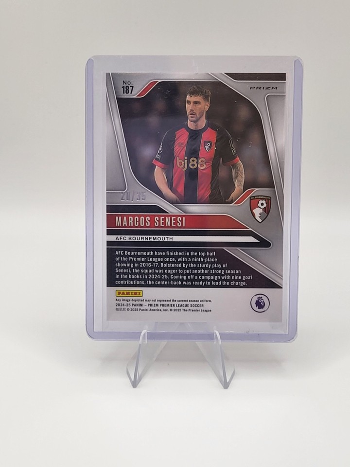 Marcos Senesi /35 White Prizm Rookie AFC Bournemouth Prizm 24/25 | eBay UK