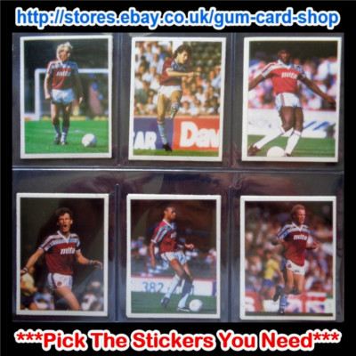 DAILY MIRROR 1986-87 STICK WITH SOCCER (ASTON VILLA) *PLEASE SELECT ...