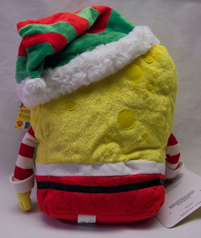 Macys Spongebob Squarepants CHRISTMAS ELF SPONGEBOB 12" Plush STUFFED ...