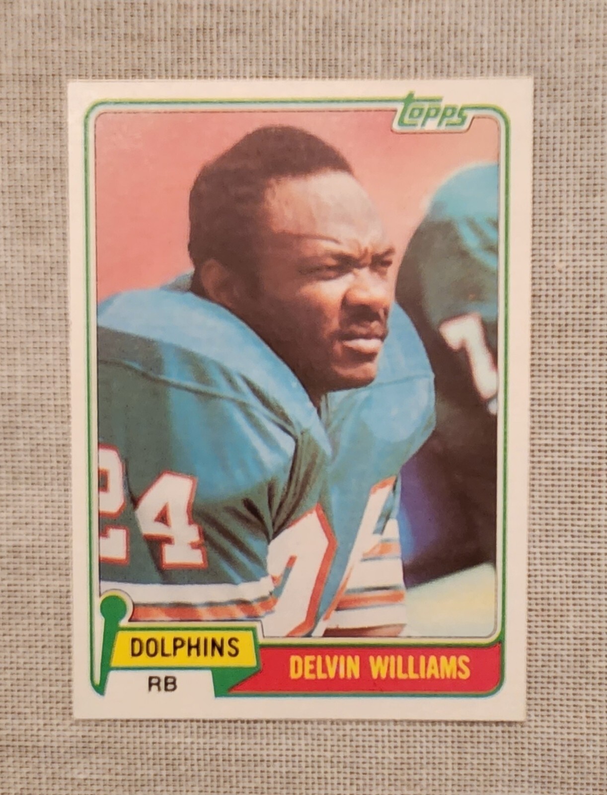 1981 TOPPS FOOTBALL #287 DELVIN WILLIAMS MIAMI 🐬 FOOTBALL CARD | eBay